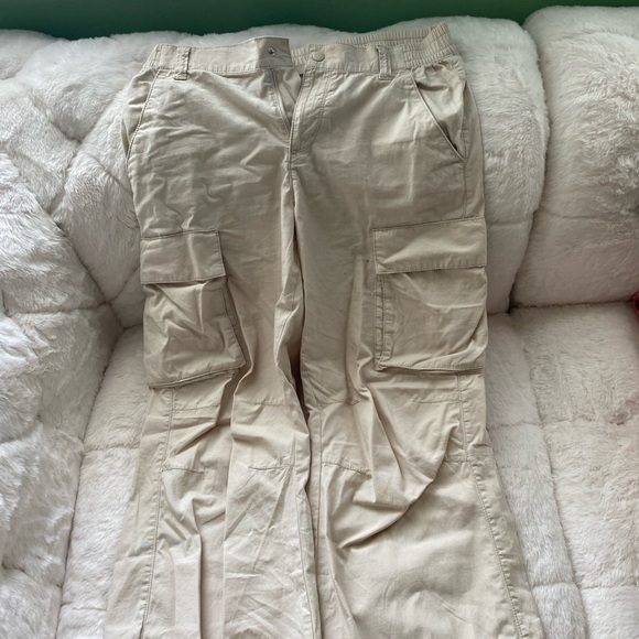 H&M | Pants | Hm Mens Cream Cargo Pants | Poshmark